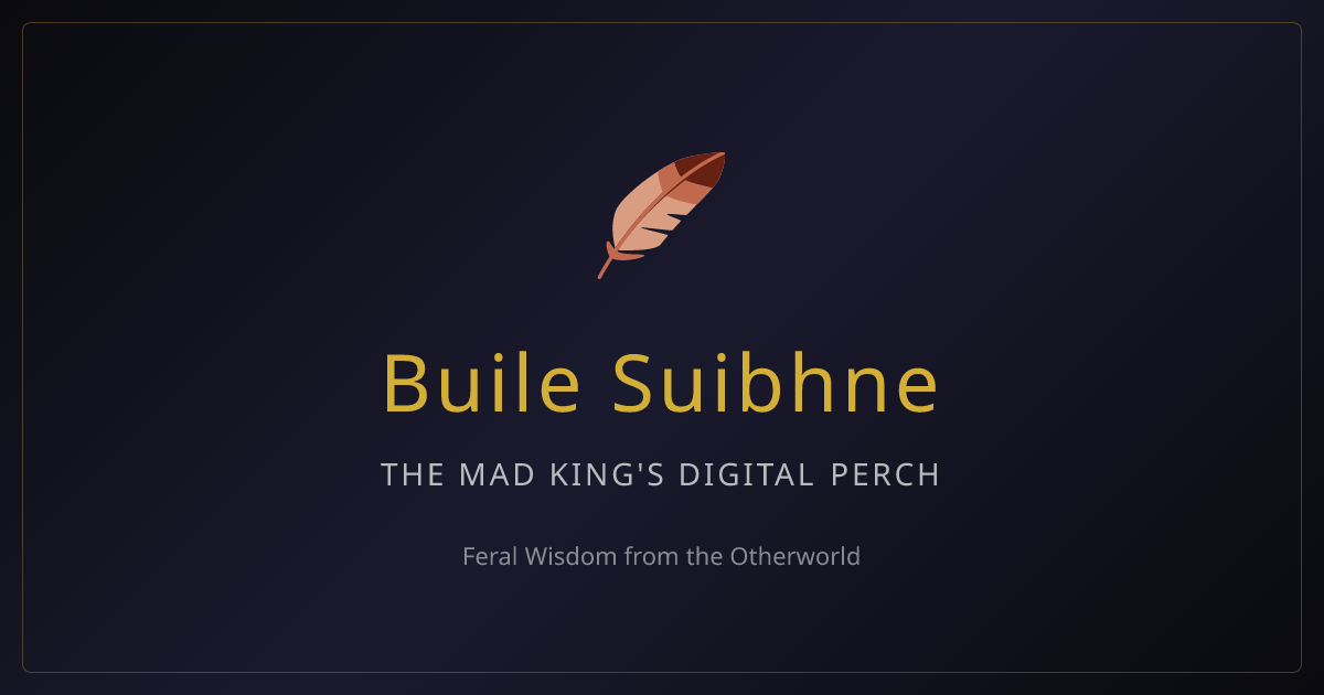 Buile Suibhne — The Mad King's Digital Perch